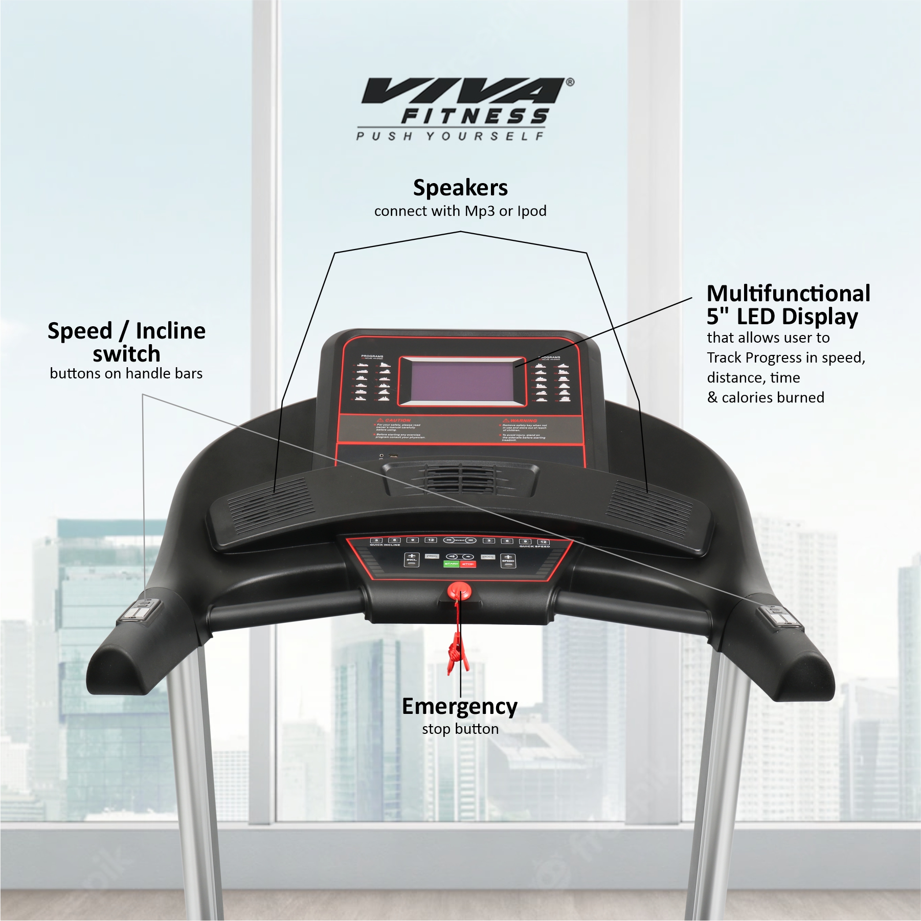 T-940 Motorized Treadmill - VIVA FITNESS