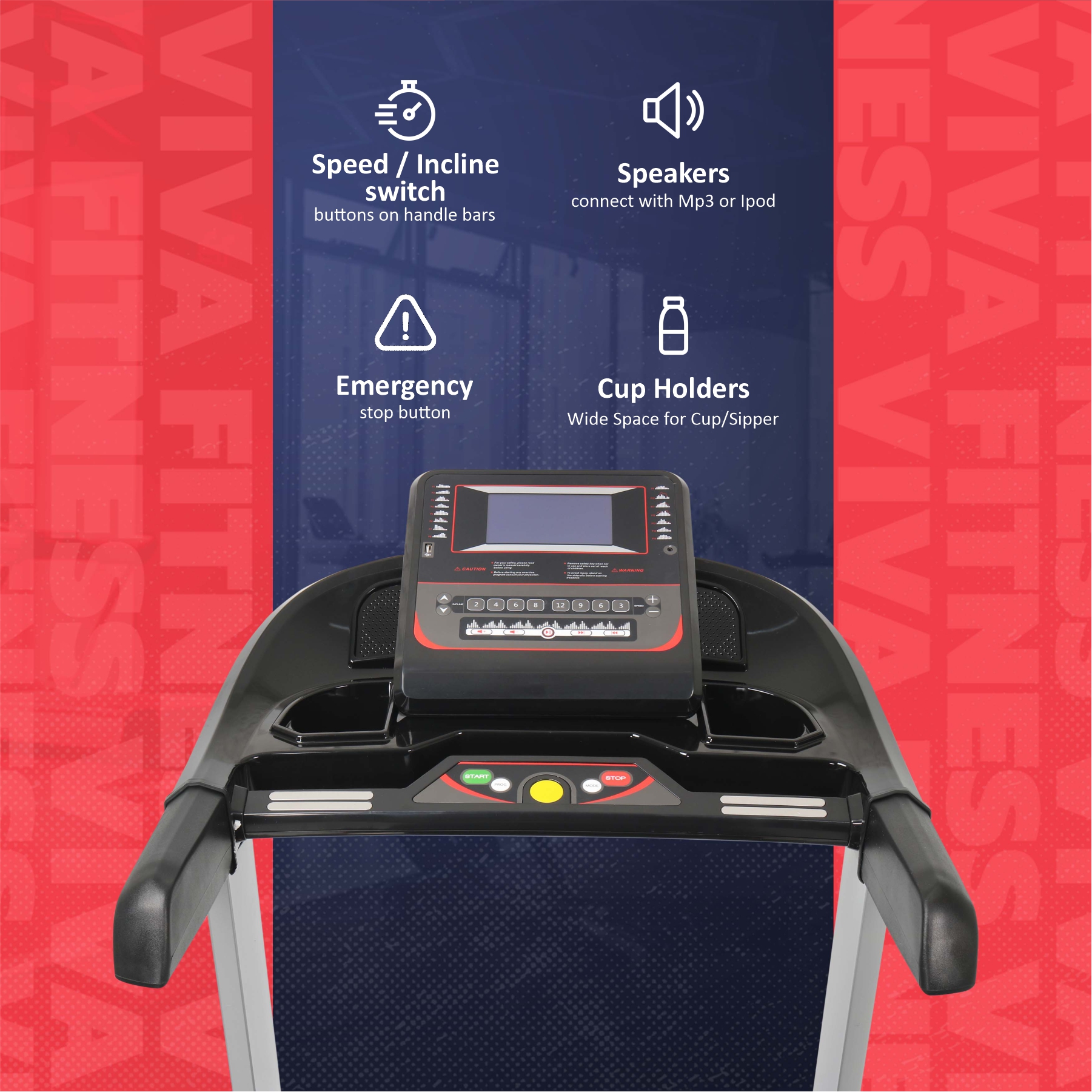 T-905 Motorized Treadmill - VIVA FITNESS