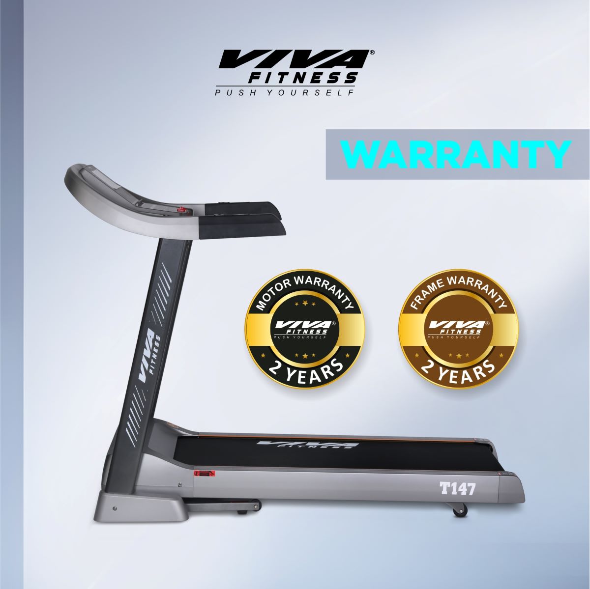 T-147 Motorized Treadmill - VIVA FITNESS