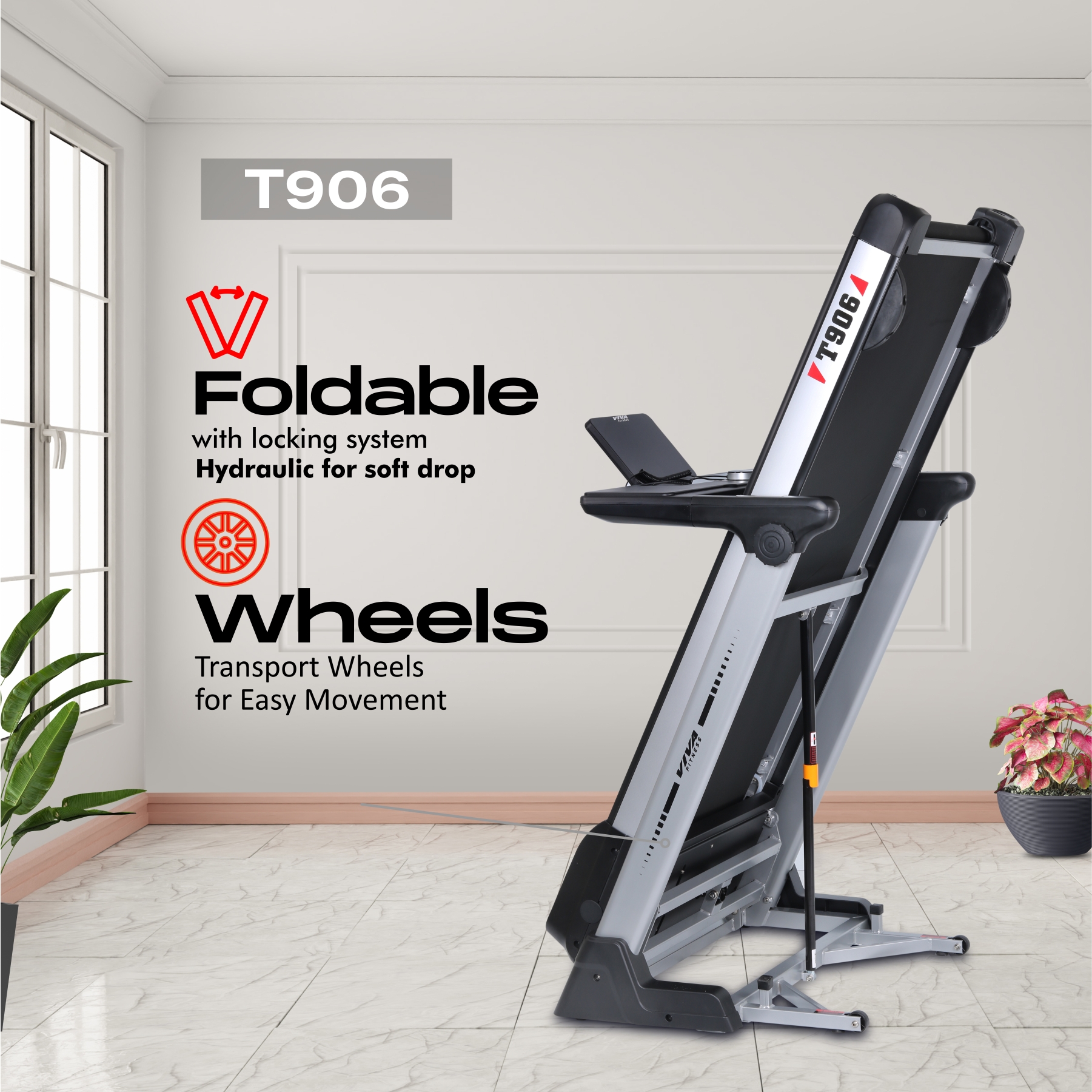 T-906 Motorized Treadmill - VIVA FITNESS